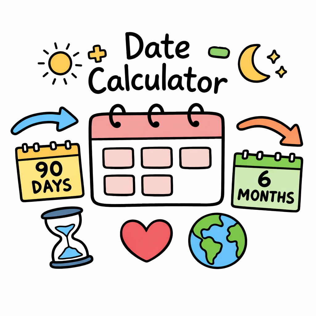 Date Calculator - Add or Subtract Days, Weeks, Months, Years from a Date