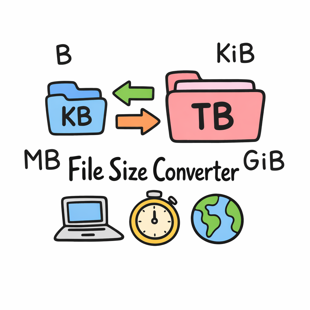File Size Converter – Convert Bytes, KB, MB, GB, TB Instantly