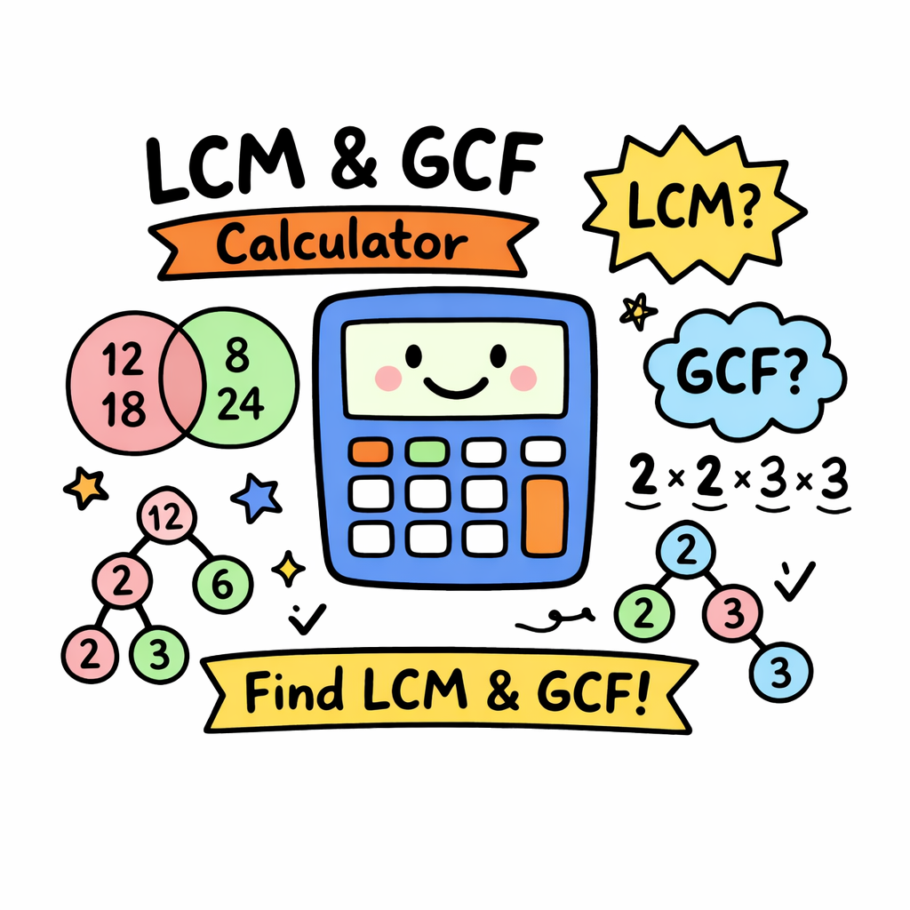 LCM and GCF Calculator – Least Common Multiple & Greatest Common Factor