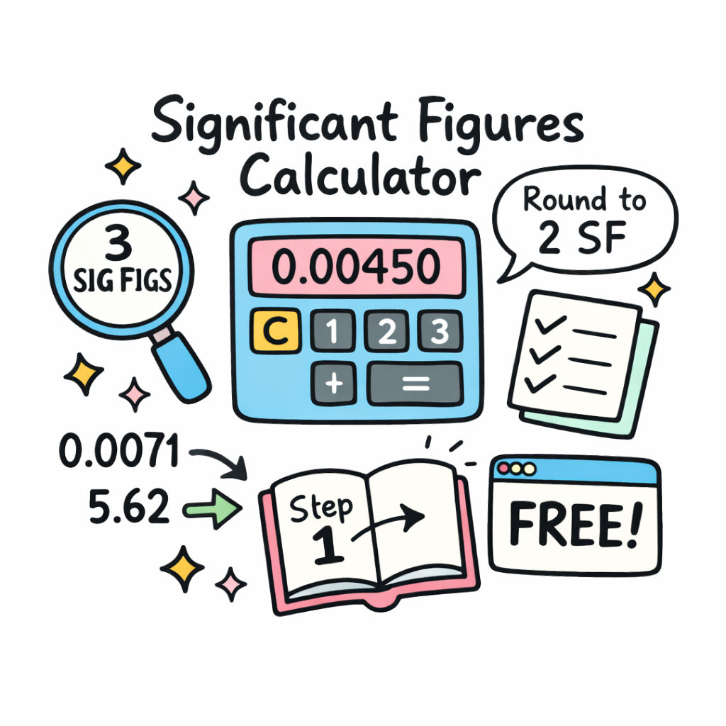 Significant Figures Calculator – Round to Sig Figs & Count Sig Figs