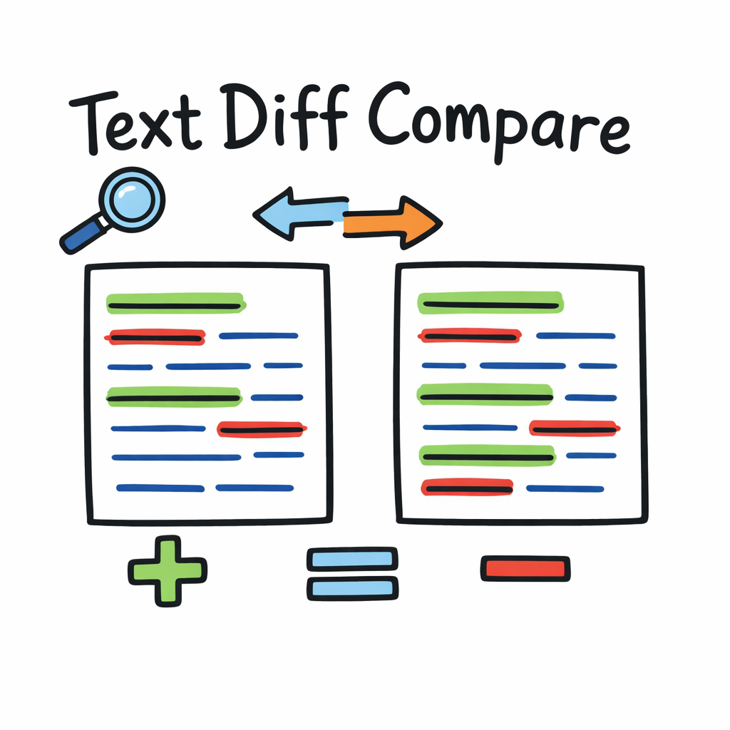 Text Diff Tool – Compare Two Texts, Find Differences Online Free